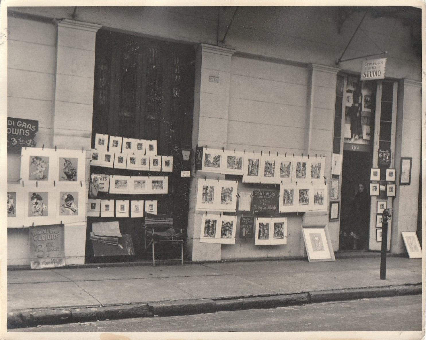 Original Print of Gypsy Lou Webb’s Studio in New Orleans (LouJon Press ...